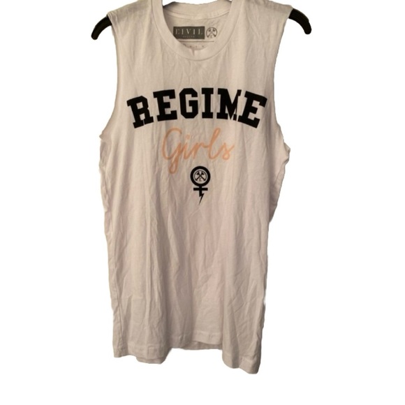 Civil Regime | Tops | Civil Regime Girls Womens White Tank Top Size ...